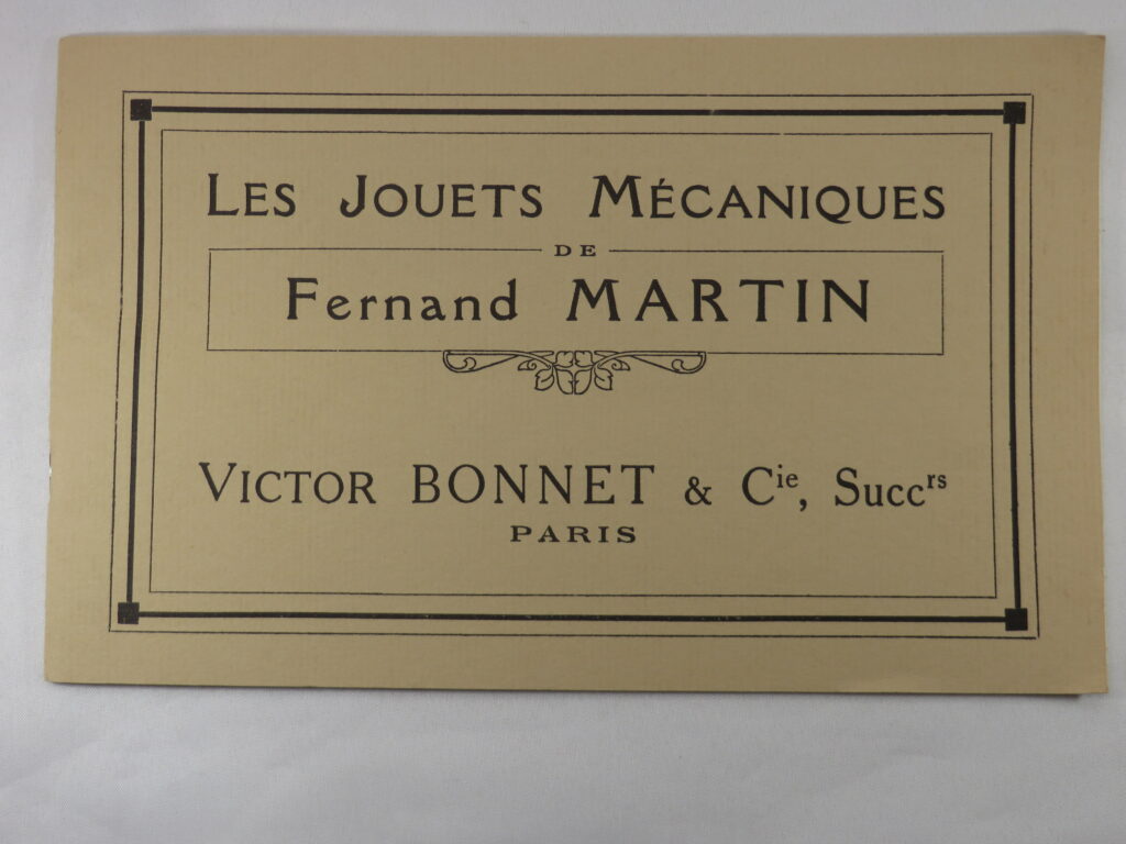 Catalog Victor Bonnet Toys from 1929 - Fernand Martin Tin Toys